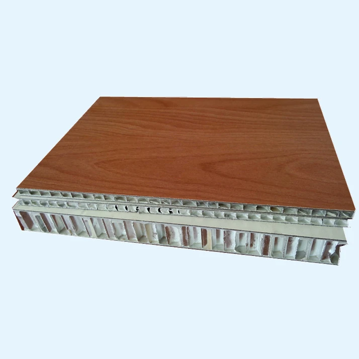 Warna kayu dekoratif HPL Honeycomb panel untuk produsen dekorasi ...